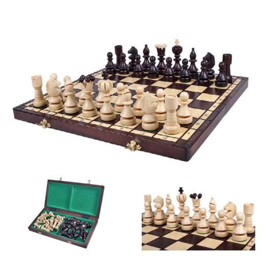 Pearl43 sakk-készlet: hordozható tábla sakktábla és figurák